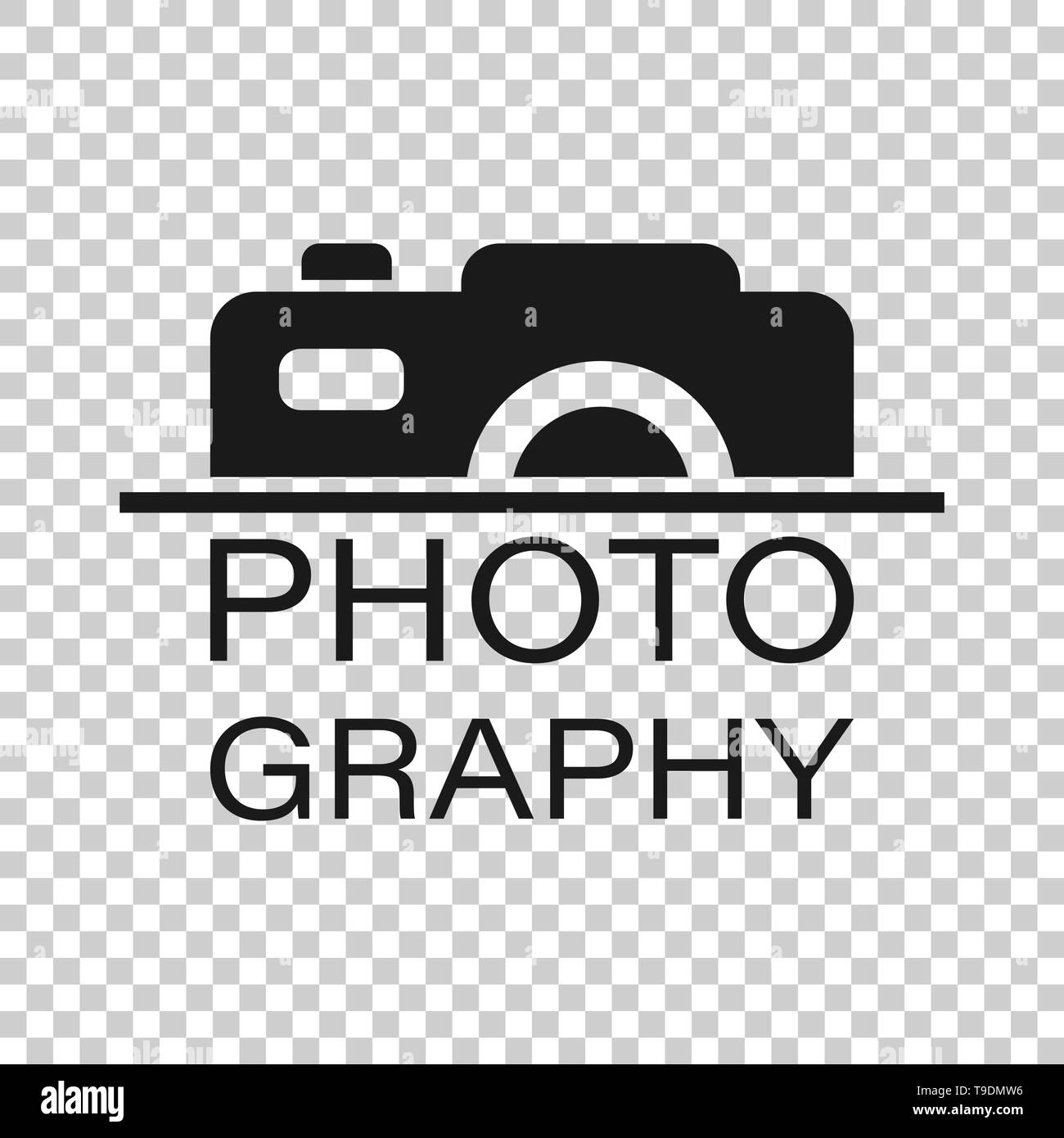 Camera device sign icon in transparent style. Photography vector ...