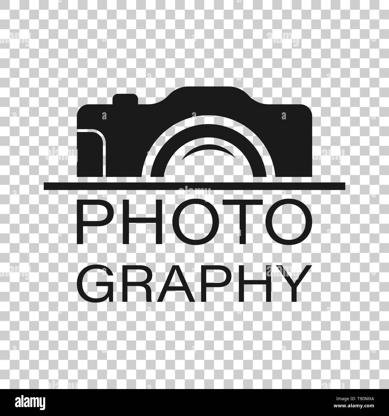 Camera device sign icon in transparent style. Photography vector ...