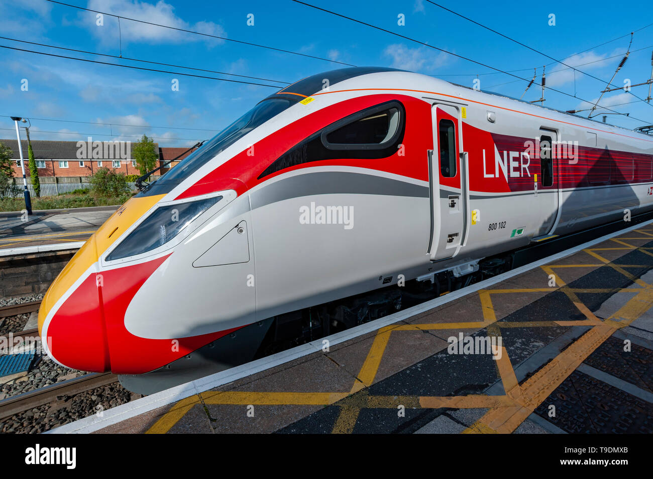 Grantham Station, Lincolnshire, England. The London North Eastern ...