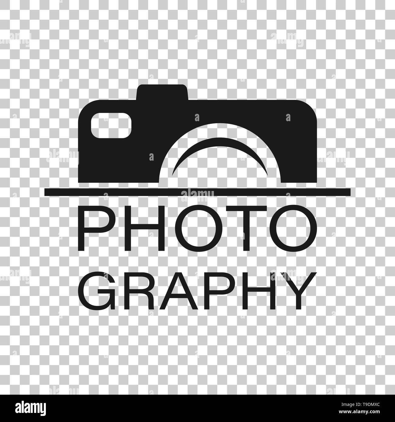 Camera device sign icon in transparent style. Photography vector ...