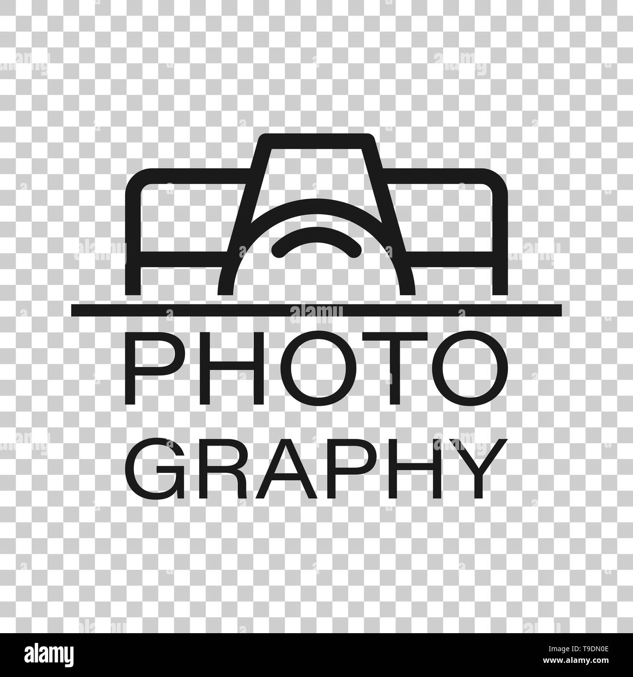 Camera device sign icon in transparent style. Photography vector ...