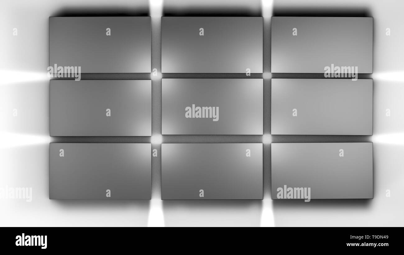 dark clean surfaces. 3D rendering Stock Photo - Alamy