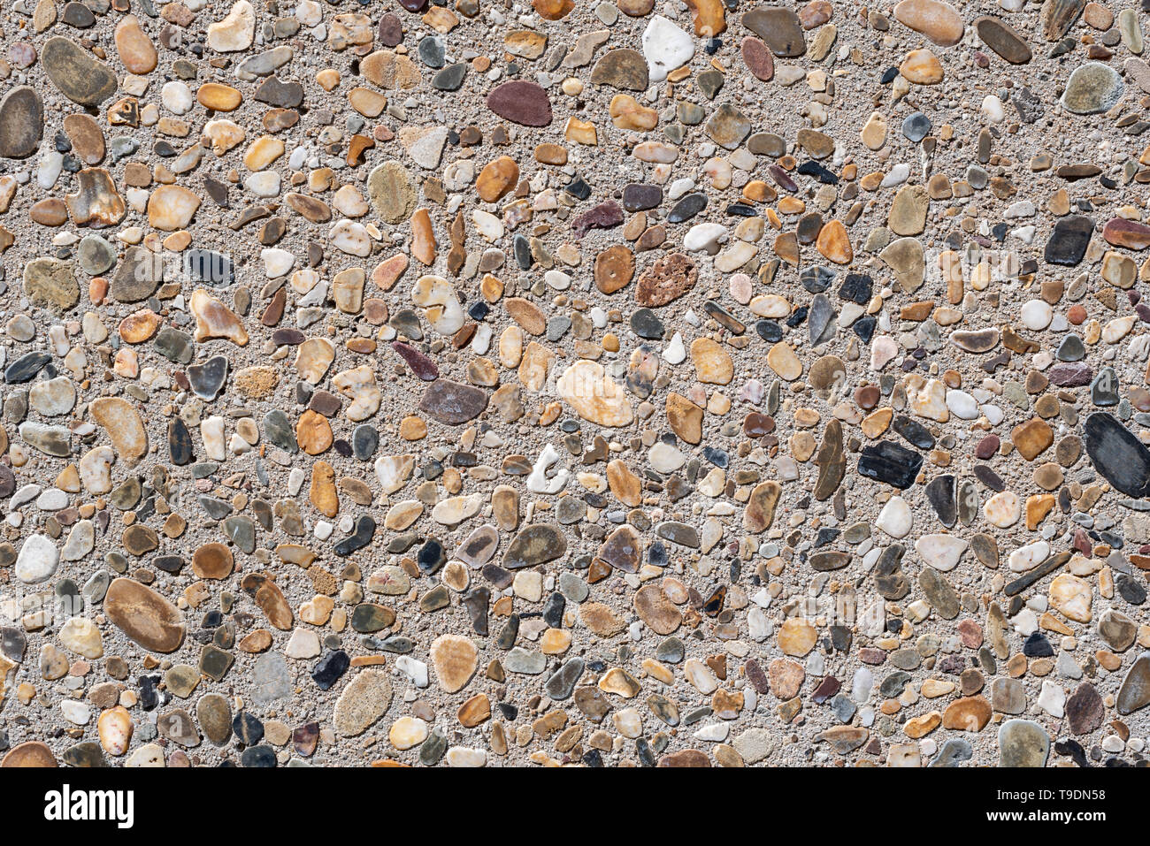 Texture gravel concrete wall hi-res stock photography and images - Alamy