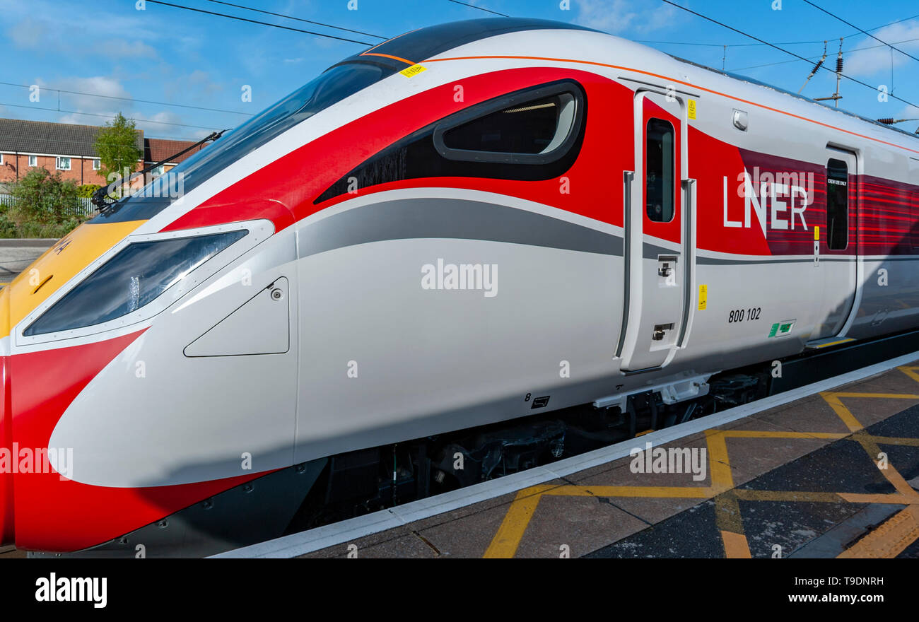 Grantham Station, Lincolnshire, England. The London North Eastern ...