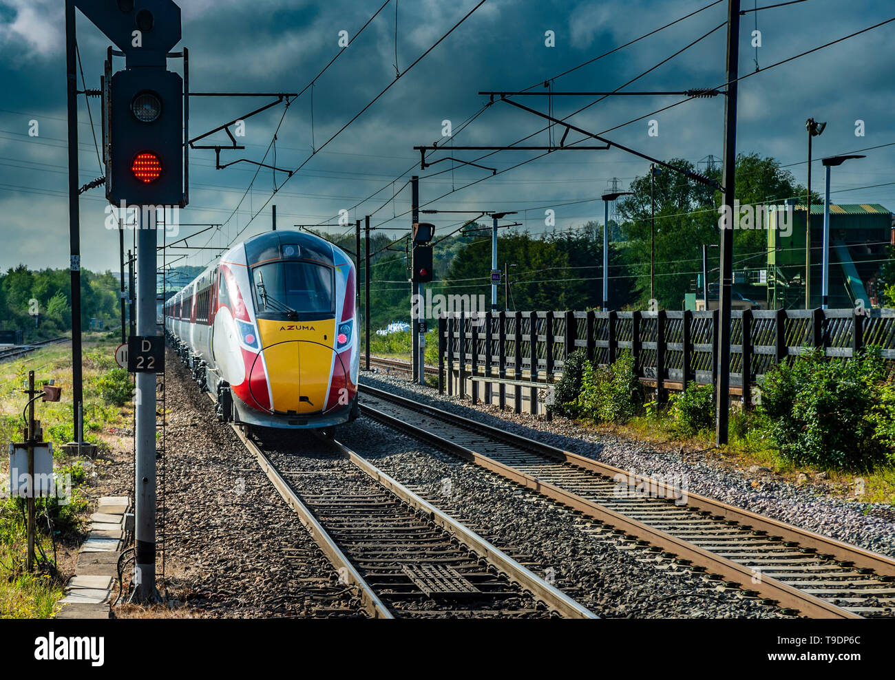 Grantham Station, Lincolnshire, England. The London North Eastern ...
