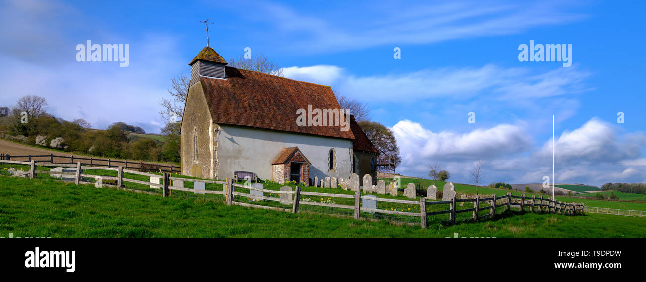 Duncton, UK - April 3, 2019: St Mary the Virgin - an 11th century ...