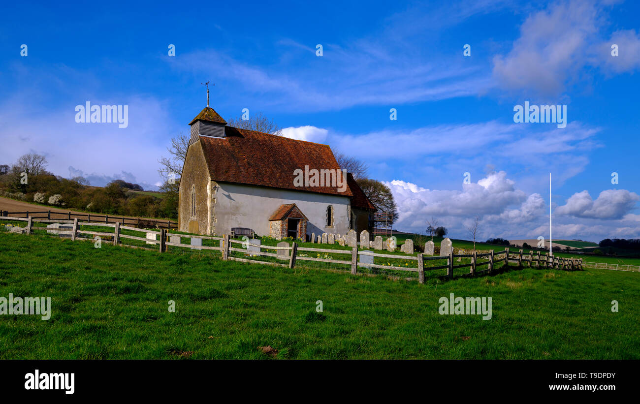 Duncton, UK - April 3, 2019: St Mary the Virgin - an 11th century ...