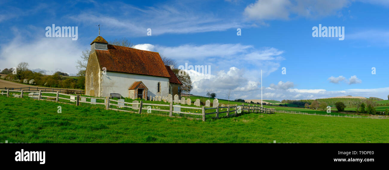 Duncton, UK - April 3, 2019: St Mary the Virgin - an 11th century ...