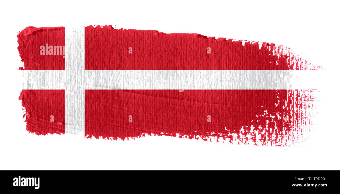Brushstroke Flag Denmark Stock Photo - Alamy