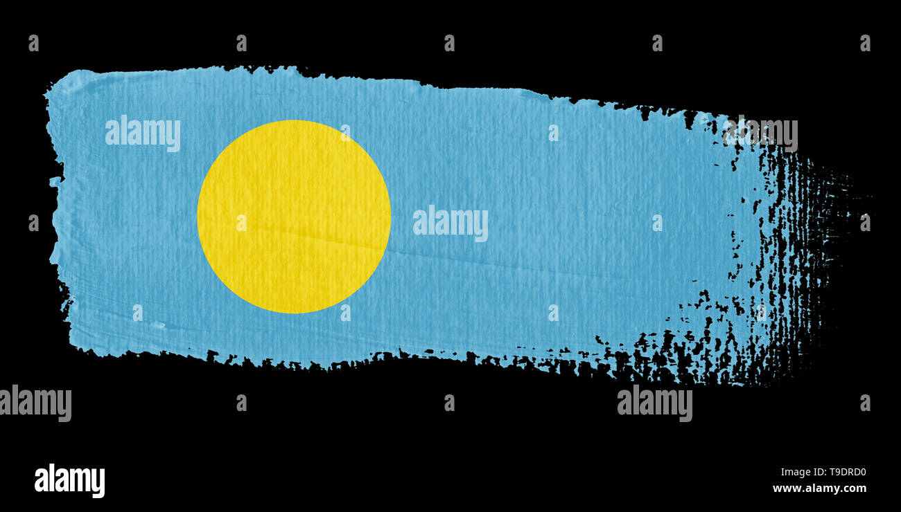 Palau brush stroke hi-res stock photography and images - Alamy