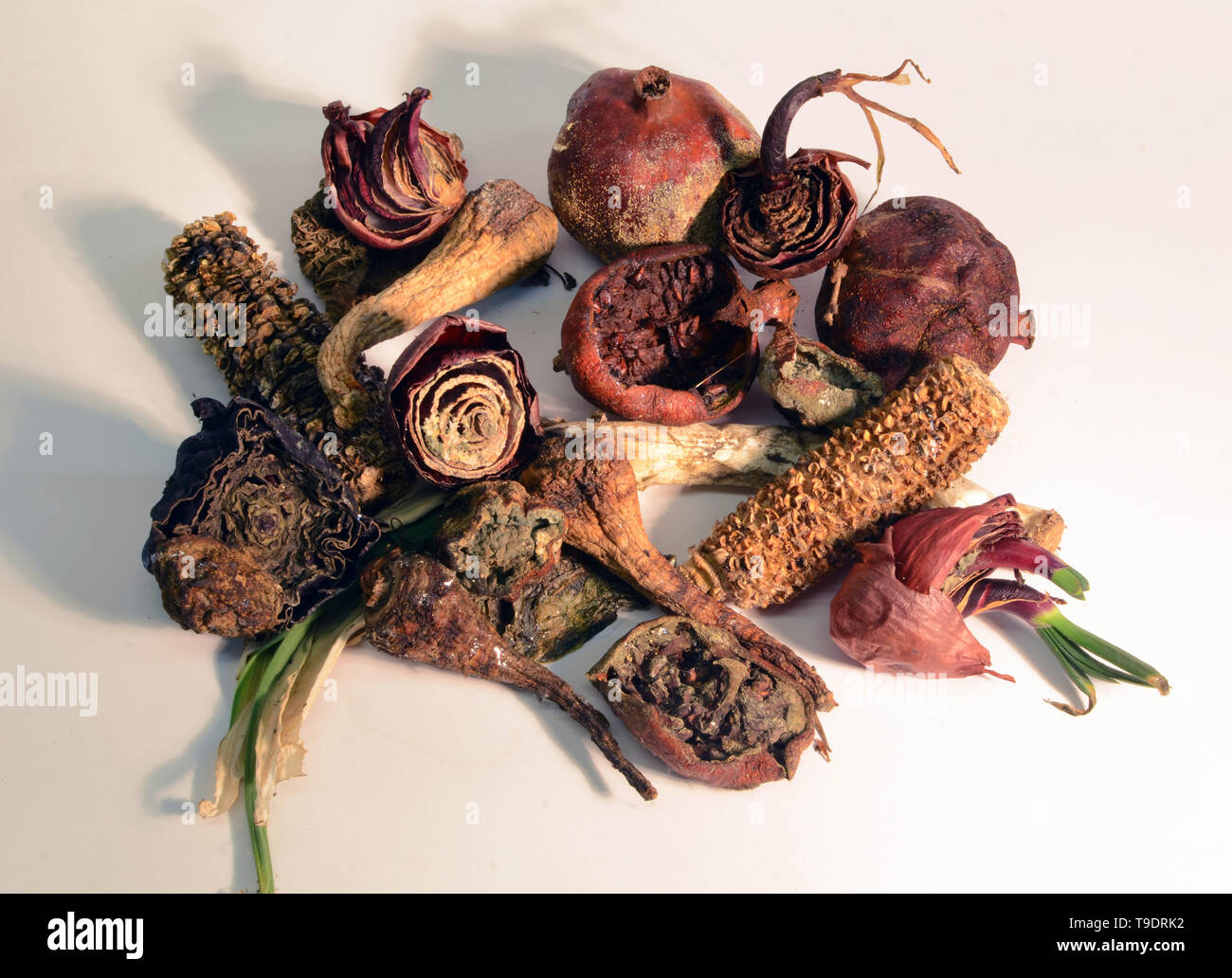 Rotting fruit and vegetables in a heap Stock Photo - Alamy