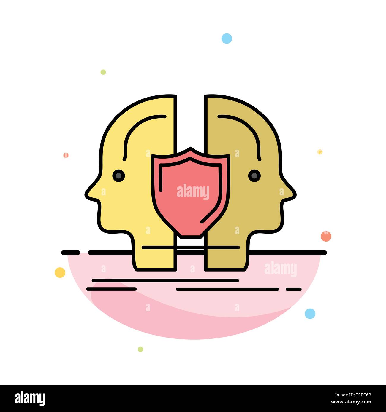 Self portrait with masks Stock Vector Images - Alamy