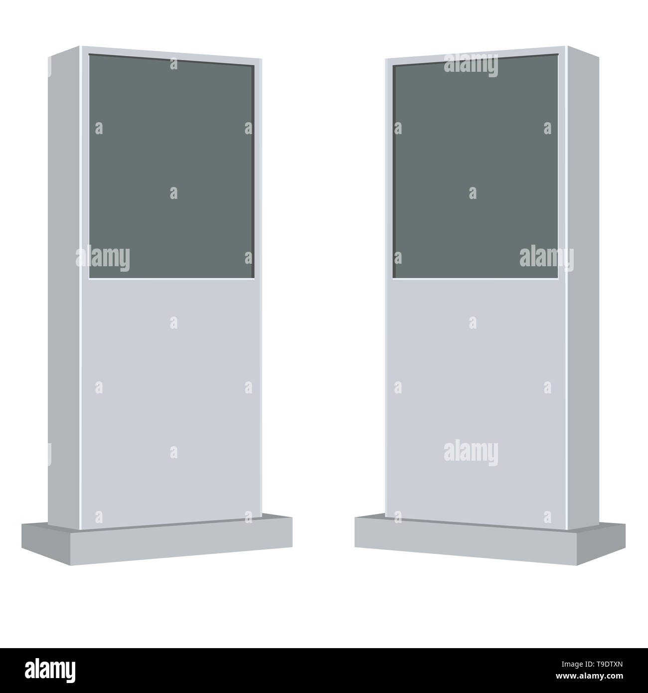 Interactive Information Kiosk Terminal Stand Screen Display Console ...