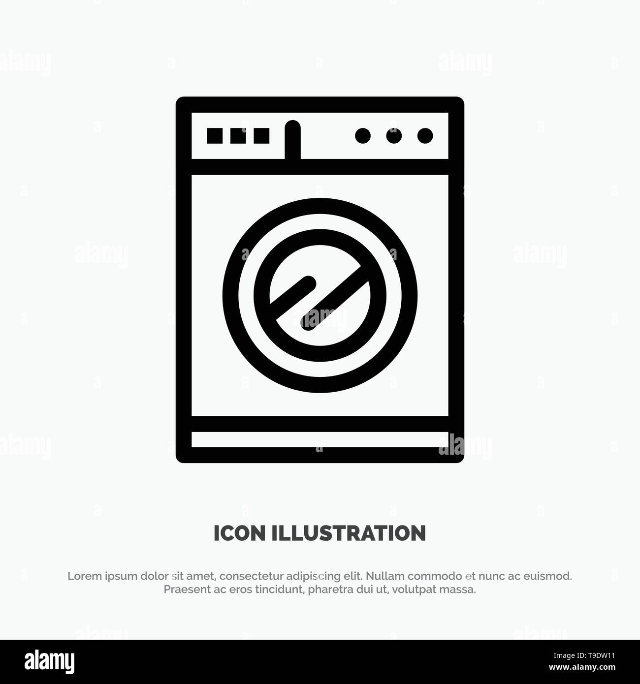 Washing machine vector vectors hi-res stock photography and images - Alamy