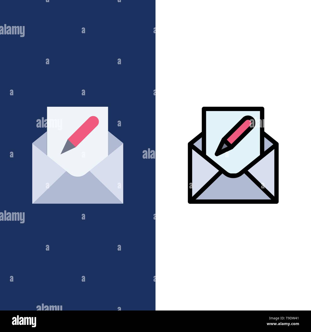 Compose, Edit, Email, Envelope, Mail Icons. Flat and Line Filled Icon ... Compose, Edit, Email, Envelope, Mail Icons. Flat and Line Filled Icon ...