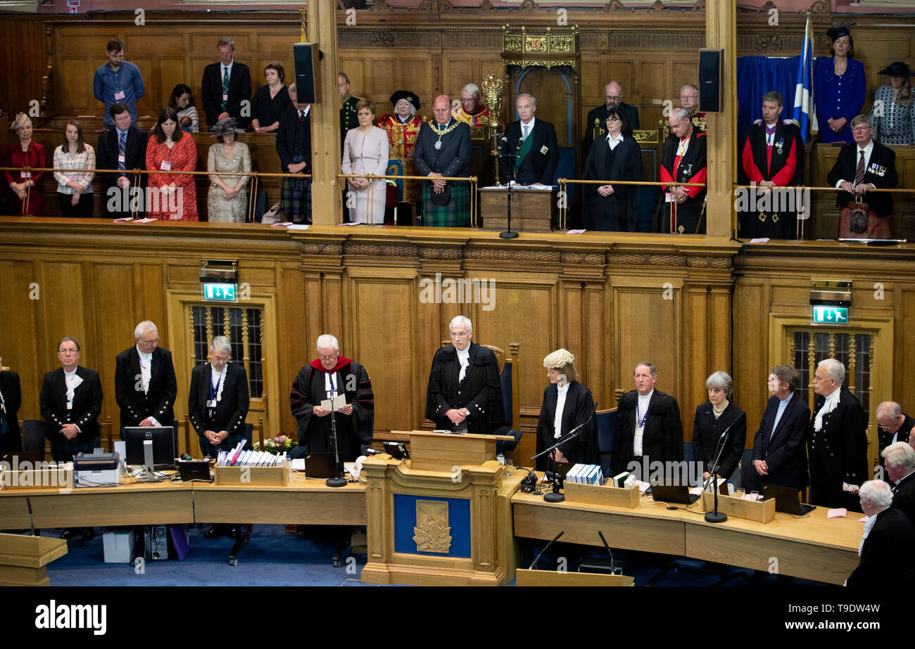 Moderator rt rev colin sinclair addresses delegates hi-res stock ...
