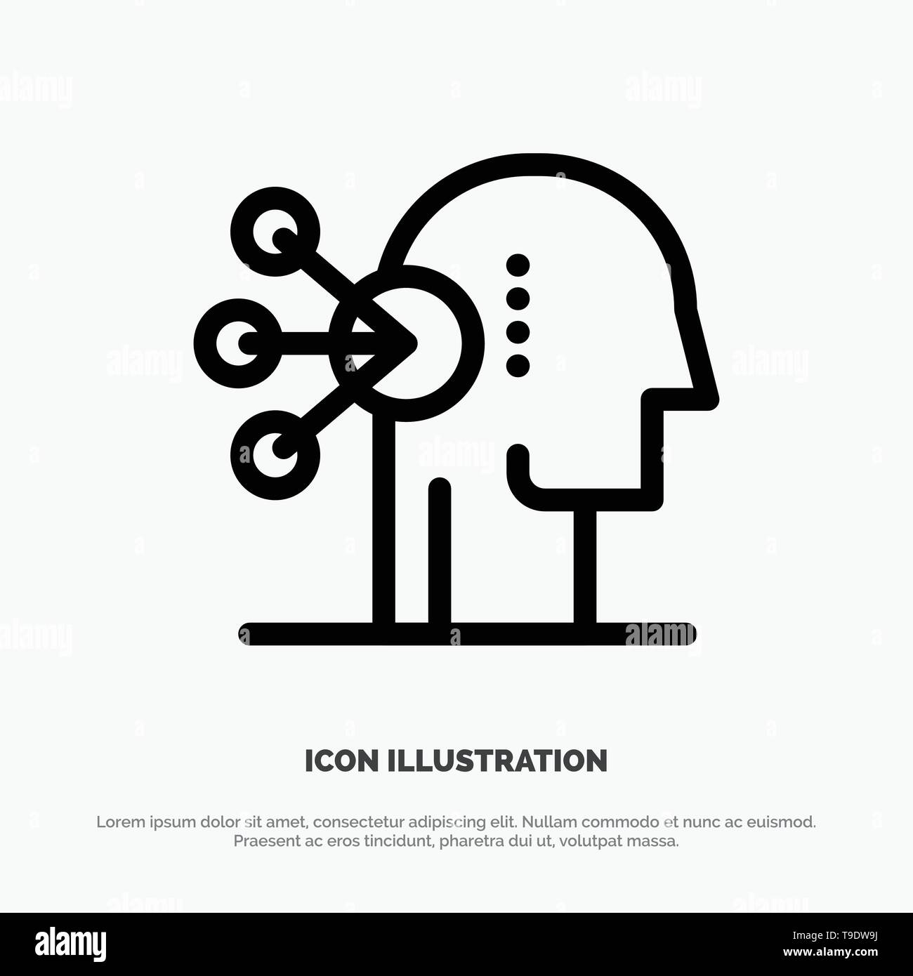 Abilities, Assortment, Concentration, Human Line Icon Vector Stock ...