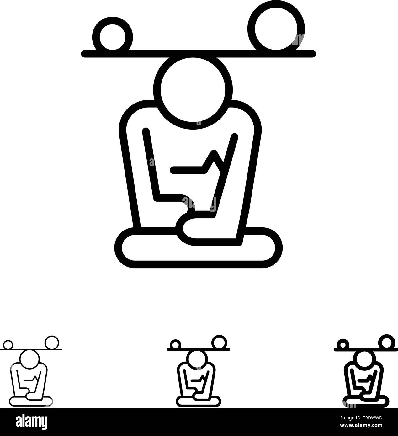 Mind concentration Black and White Stock Photos & Images - Alamy