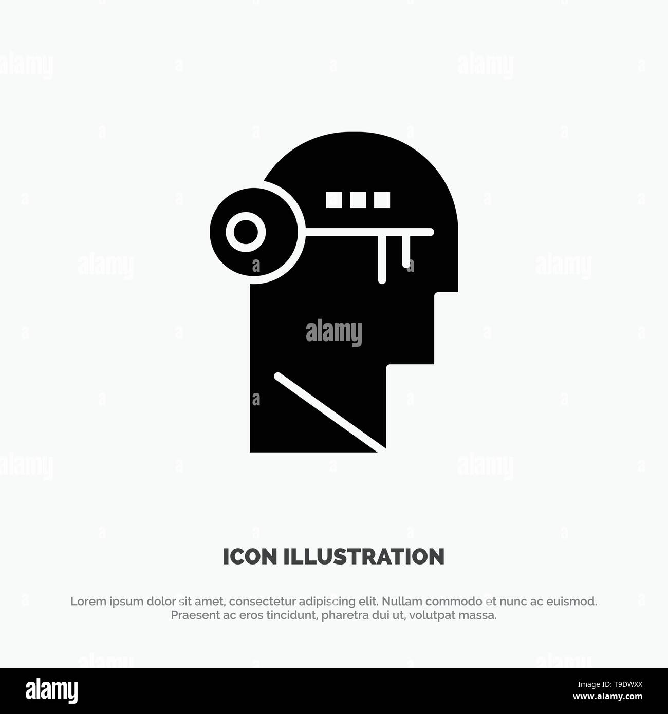 Mind closed icon vector vectors hi-res stock photography and images - Alamy