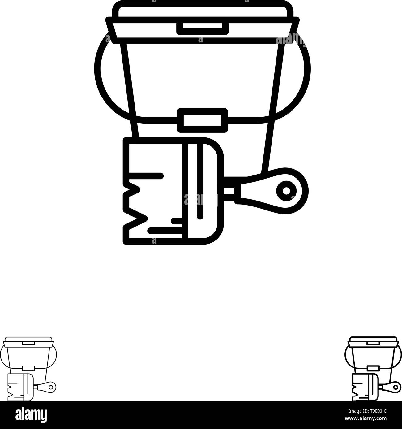 Paint bucket Black and White Stock Photos & Images - Alamy