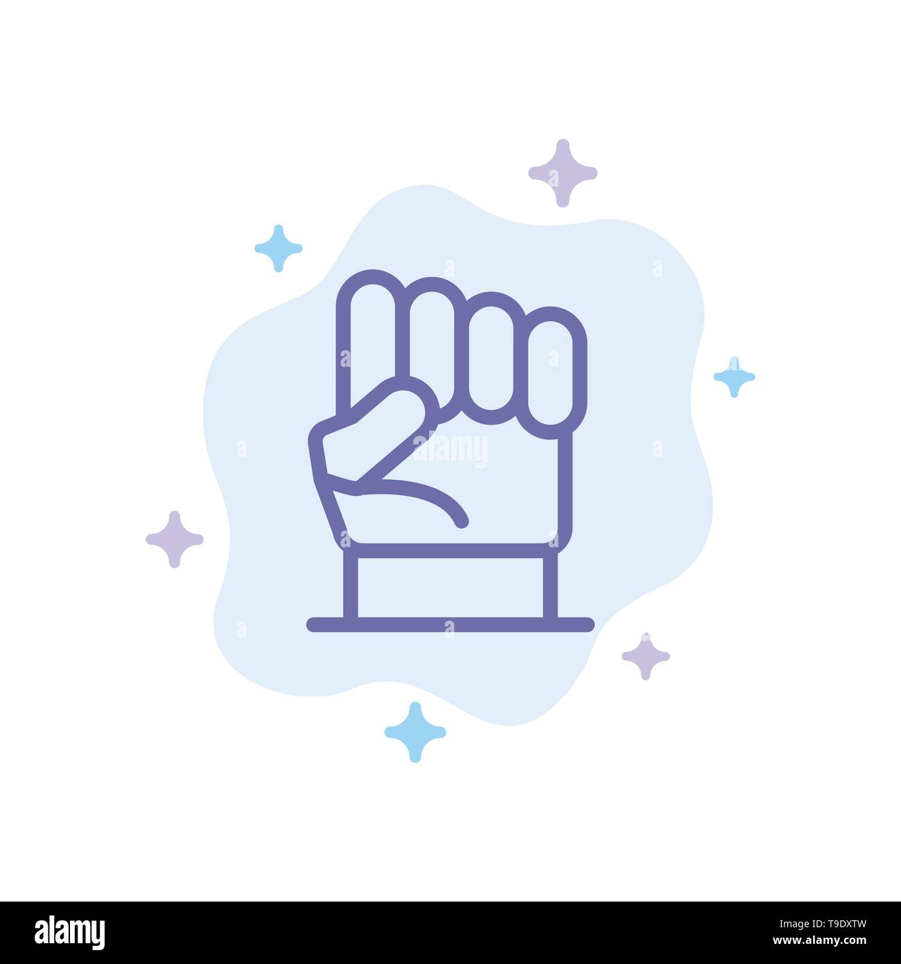 Blue strength icon hi-res stock photography and images - Alamy
