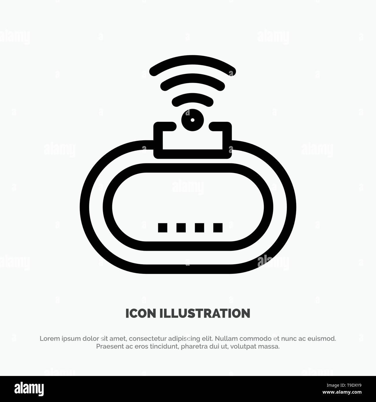 Receiving waves Stock Vector Images - Alamy