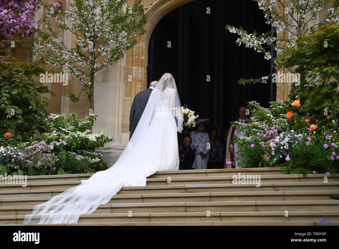 Lady Gabriella Windsor and her father Prince Michael of Kent arrive at ...