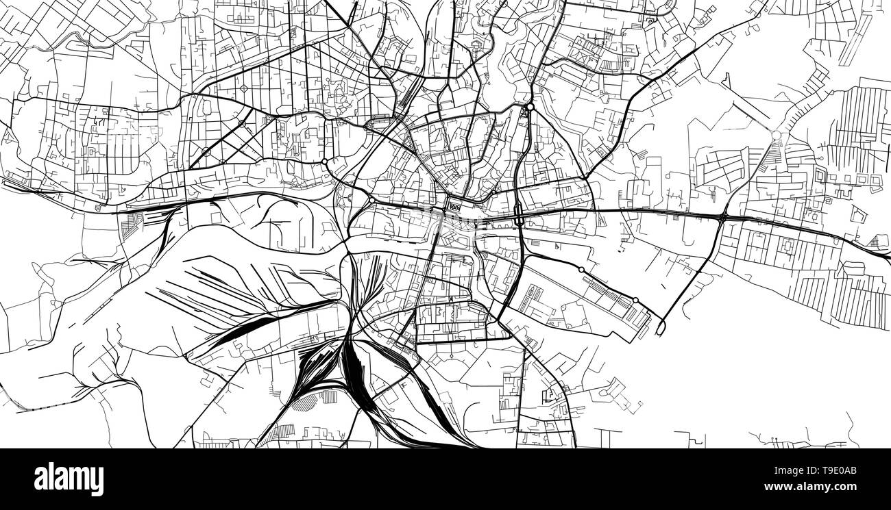 Urban vector city map of kaliningrad, Russia Stock Vector Image & Art ...