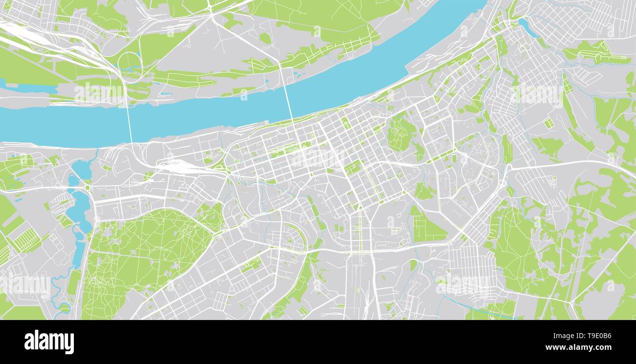 Urban vector city map of Perm, Russia Stock Vector Image & Art - Alamy