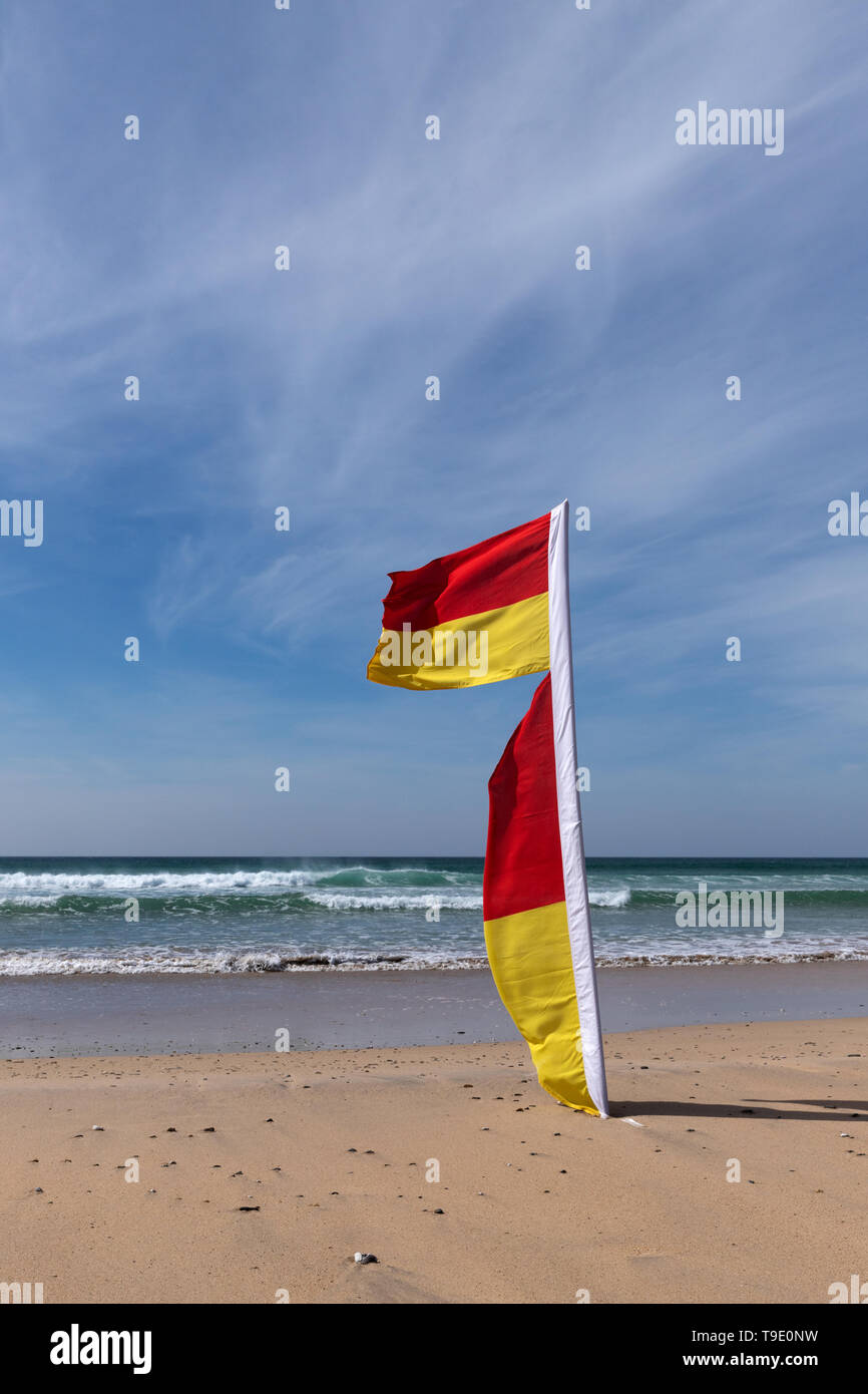Lifeguard flags hi-res stock photography and images - Alamy