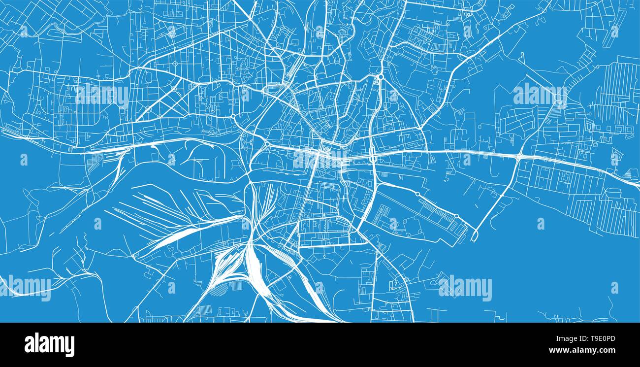 Urban vector city map of kaliningrad, Russia Stock Vector Image & Art ...
