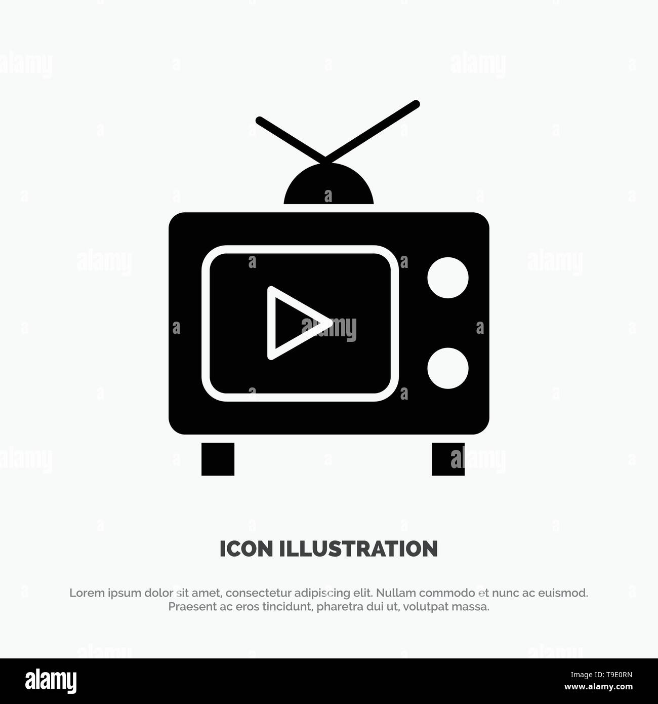 Tv play Stock Vector Images - Alamy