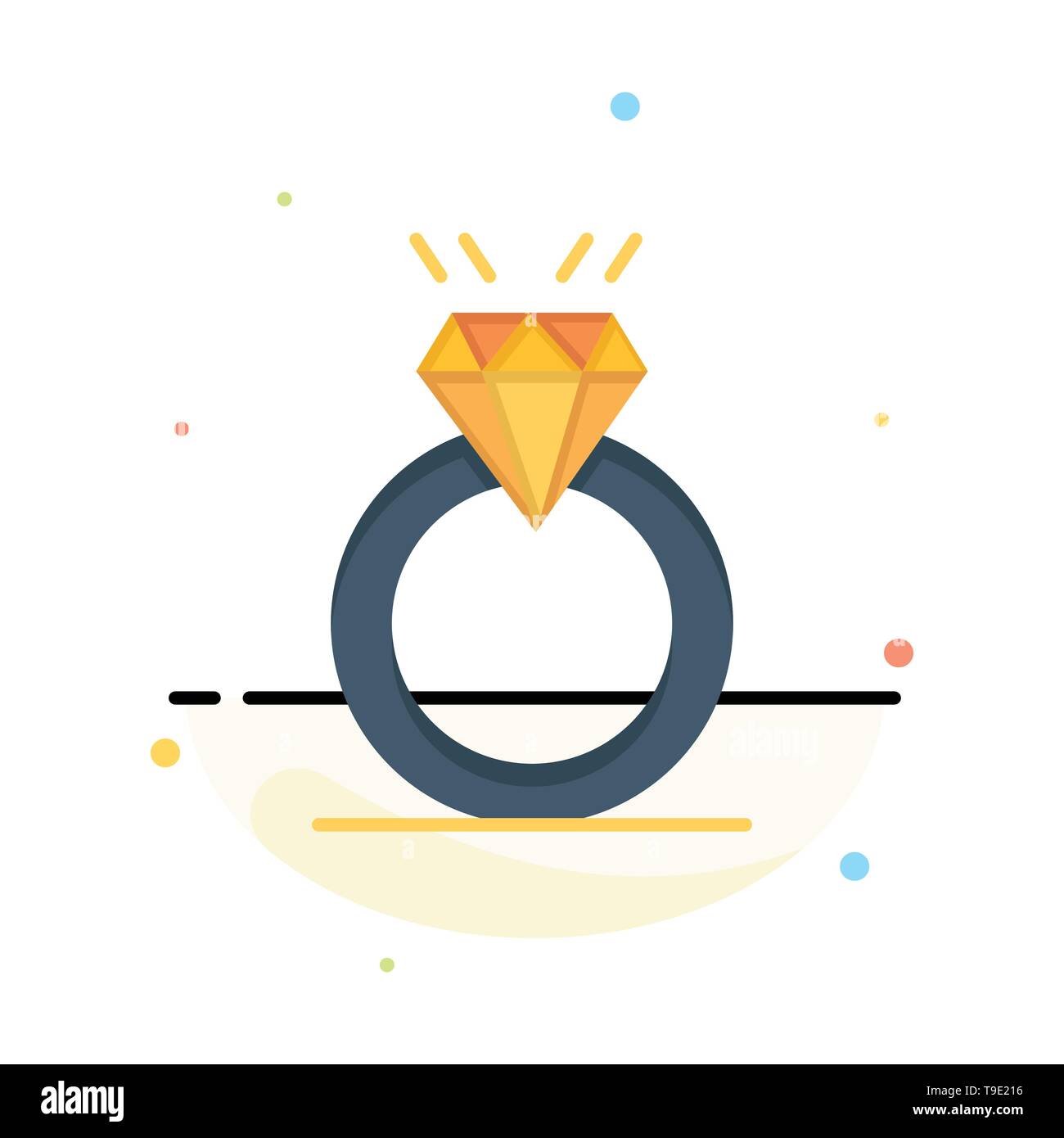 Elegant diamond ring Stock Vector Images - Alamy