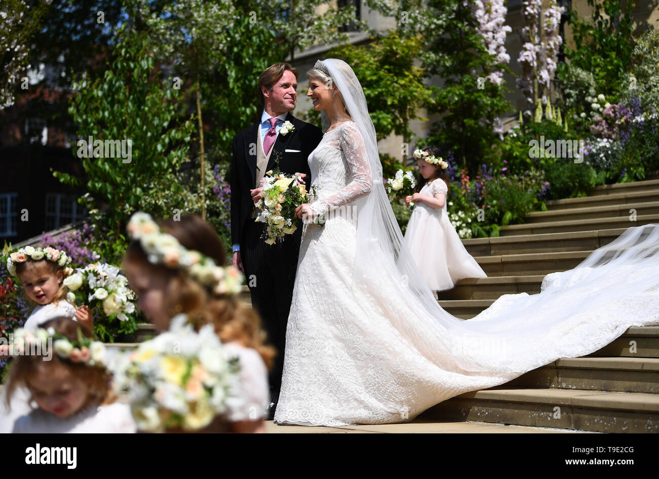 Lady Gabriella Windsor and Thomas Kingston leave St George's Chapel in ...