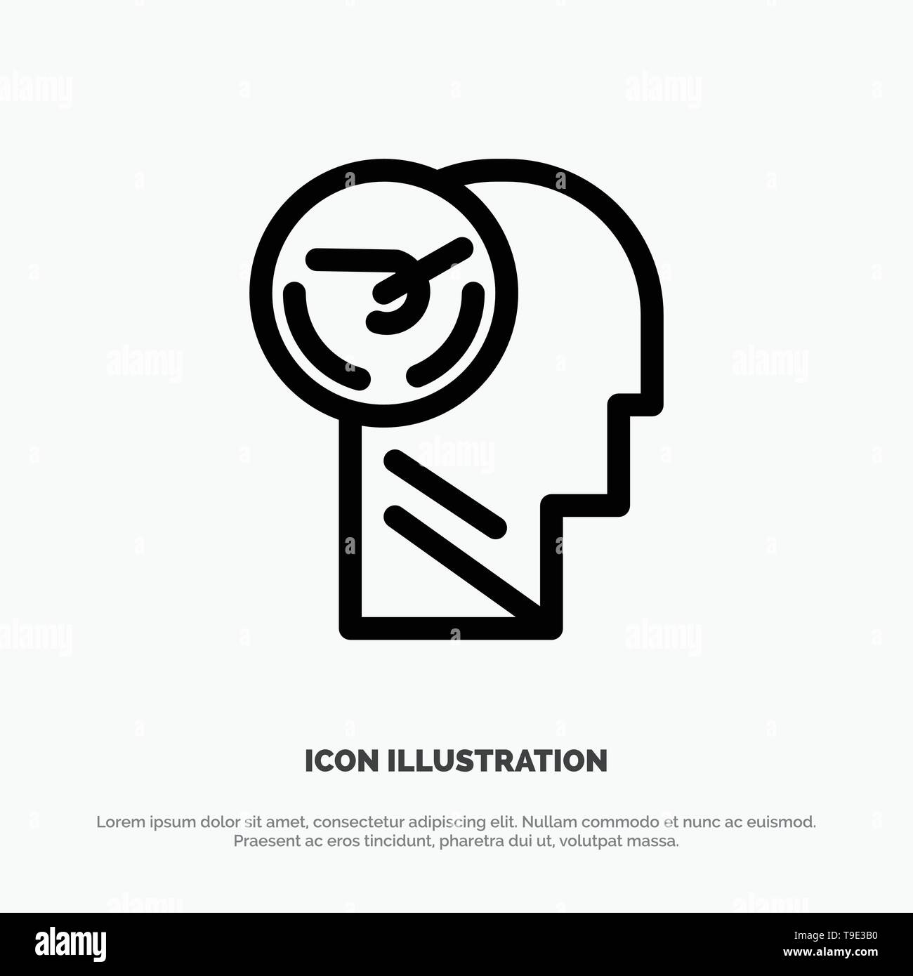 Brain activity vector vectors hi-res stock photography and images - Alamy