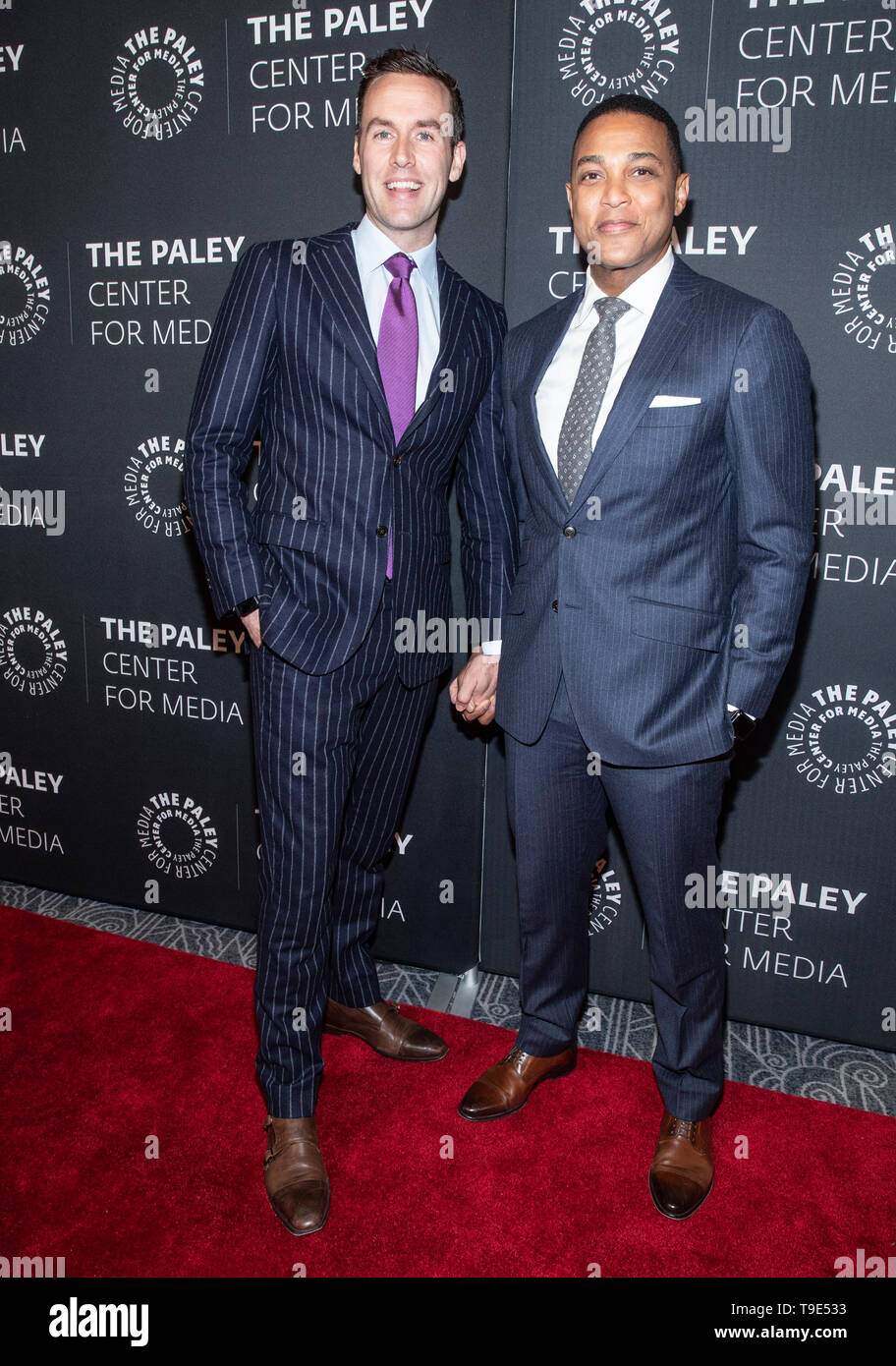 New York, NY - May 15, 2019: Tim Malone and Don Lemon attend The Paley ...