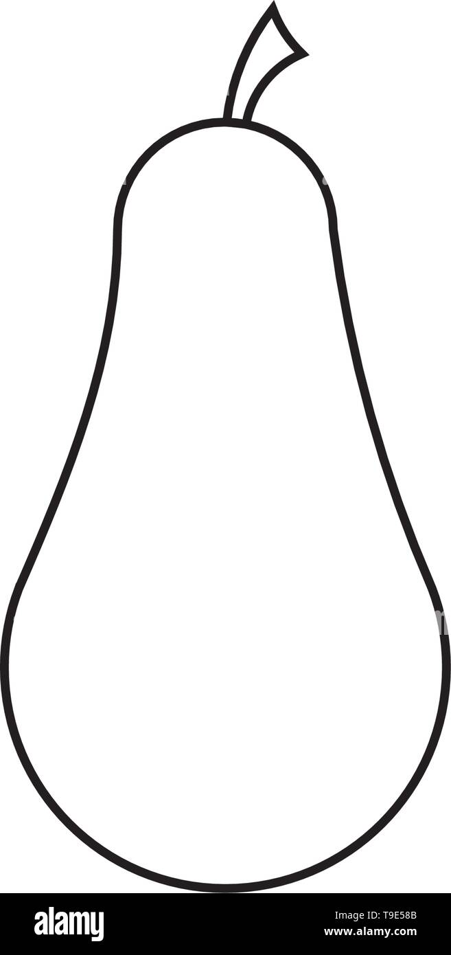 Pear illustration vector isolated on white background Stock Vector ...