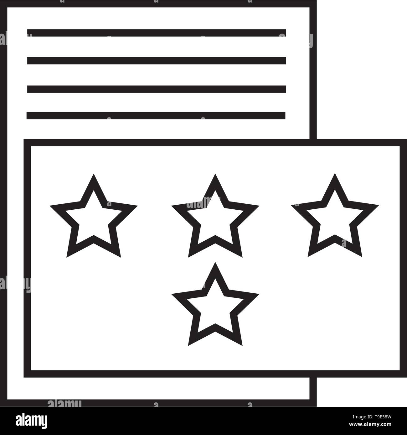 review rating symbol illustration vector isolated on white background ...