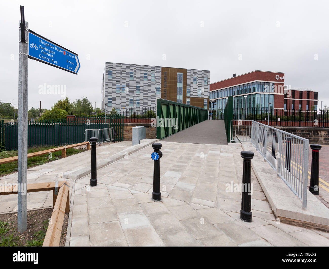 The new footbridge linking the new Business Park to the Railway Station ...