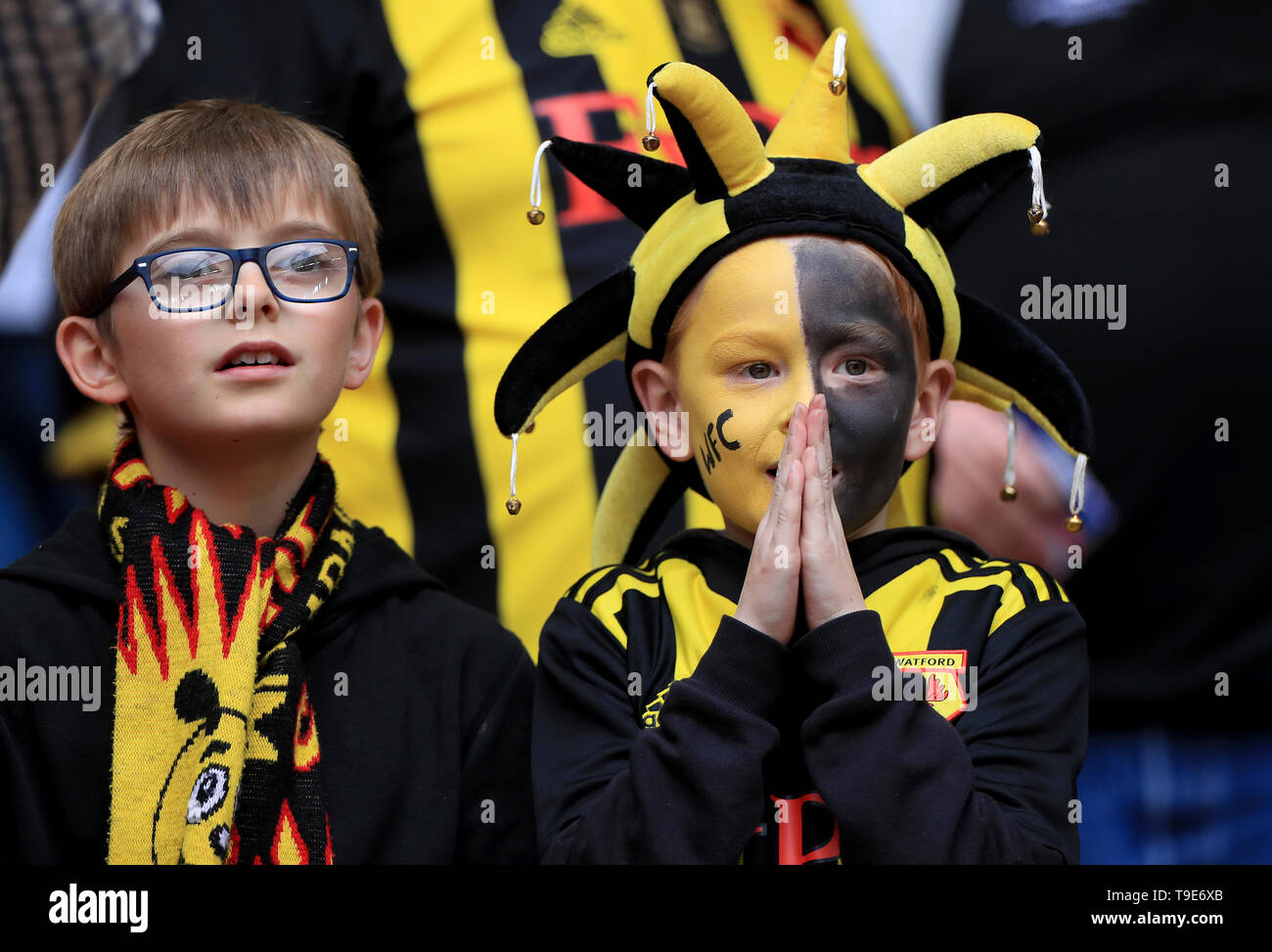 Young Watford fans in the stands before the FA Cup Final at Wembley ...
