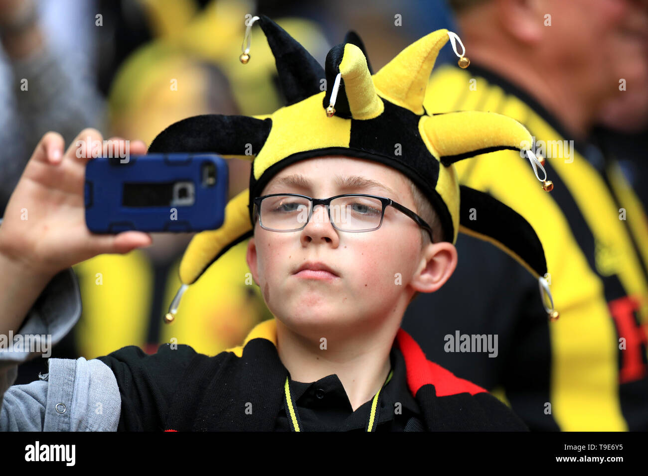 Young Watford fans in the stands before the FA Cup Final at Wembley ...