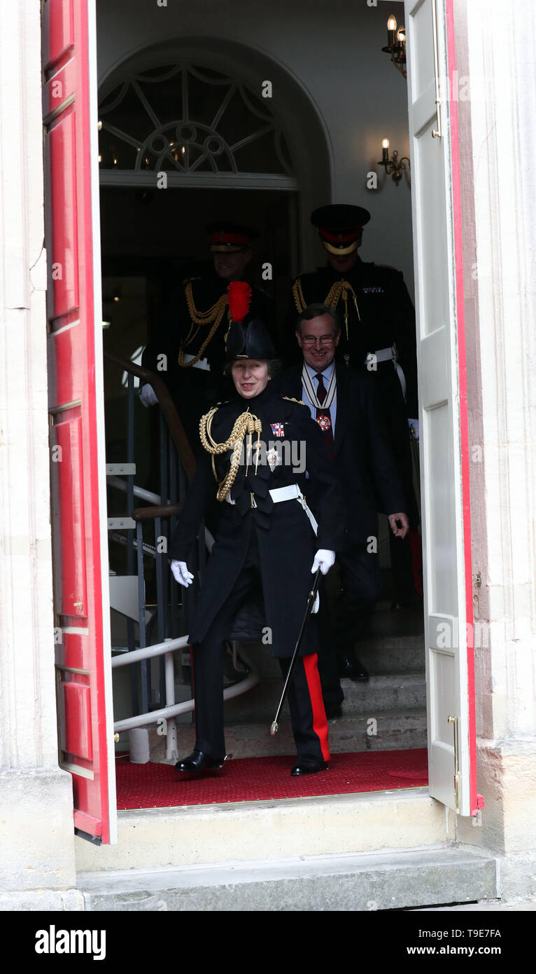 The Princess Royal attends a Freedom of Entry parade for the Household ...
