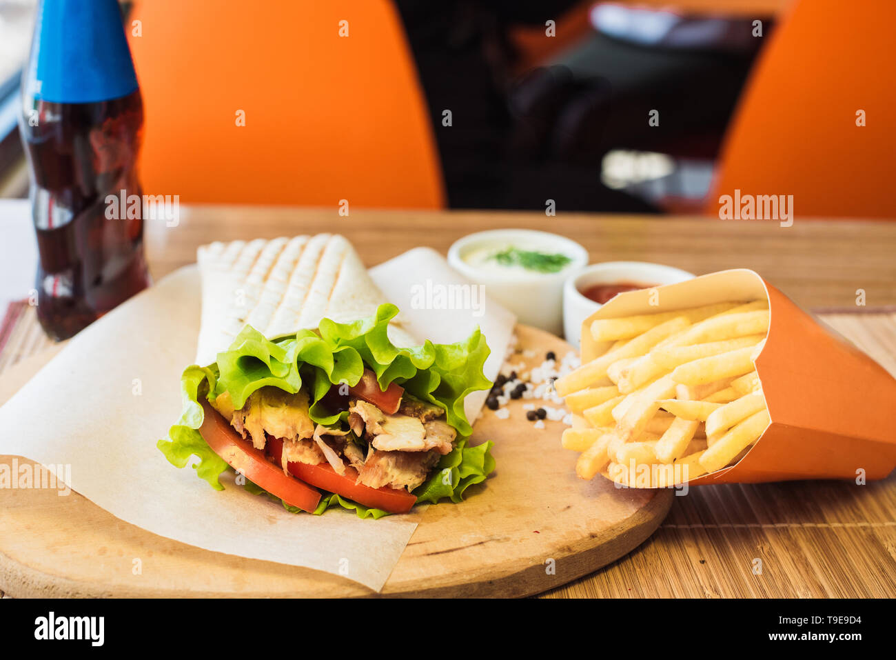 Shawarma french fries hi-res stock photography and images - Alamy