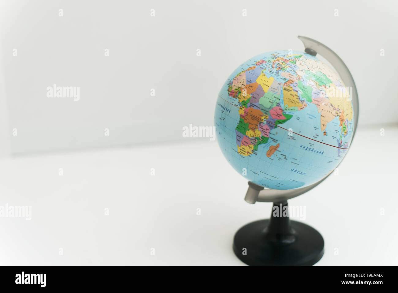 small globe on white background Stock Photo - Alamy