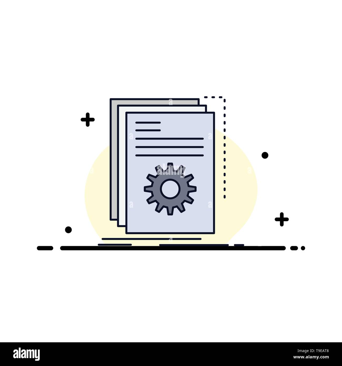 App Build Developer Program Script Flat Color Icon Vector Stock Vector Image And Art Alamy