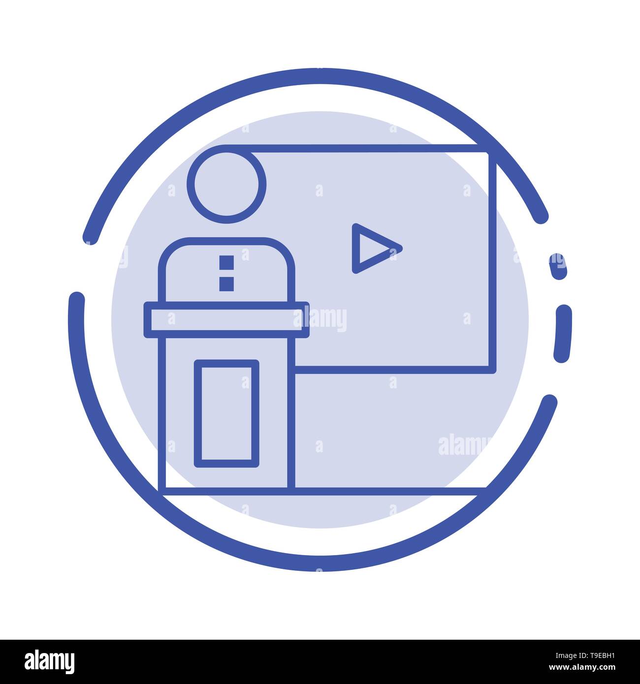 Blue conference room Stock Vector Images - Alamy