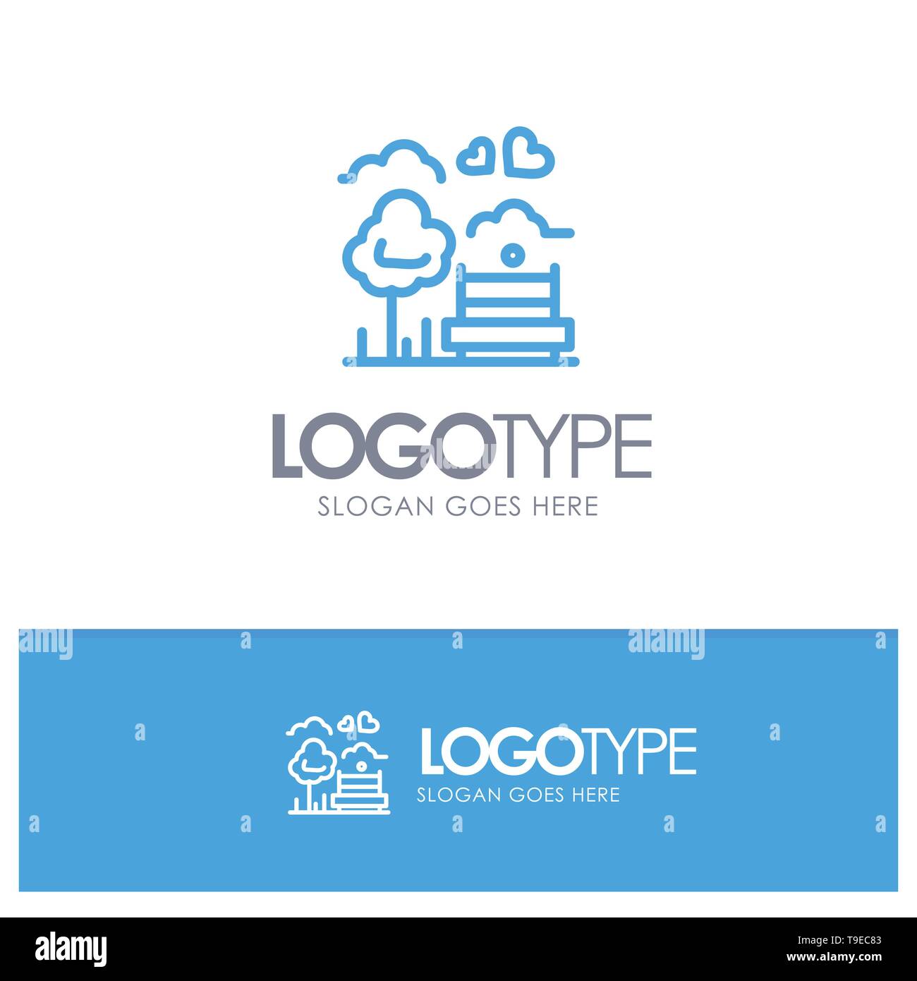 Tree bench logo hi-res stock photography and images - Alamy