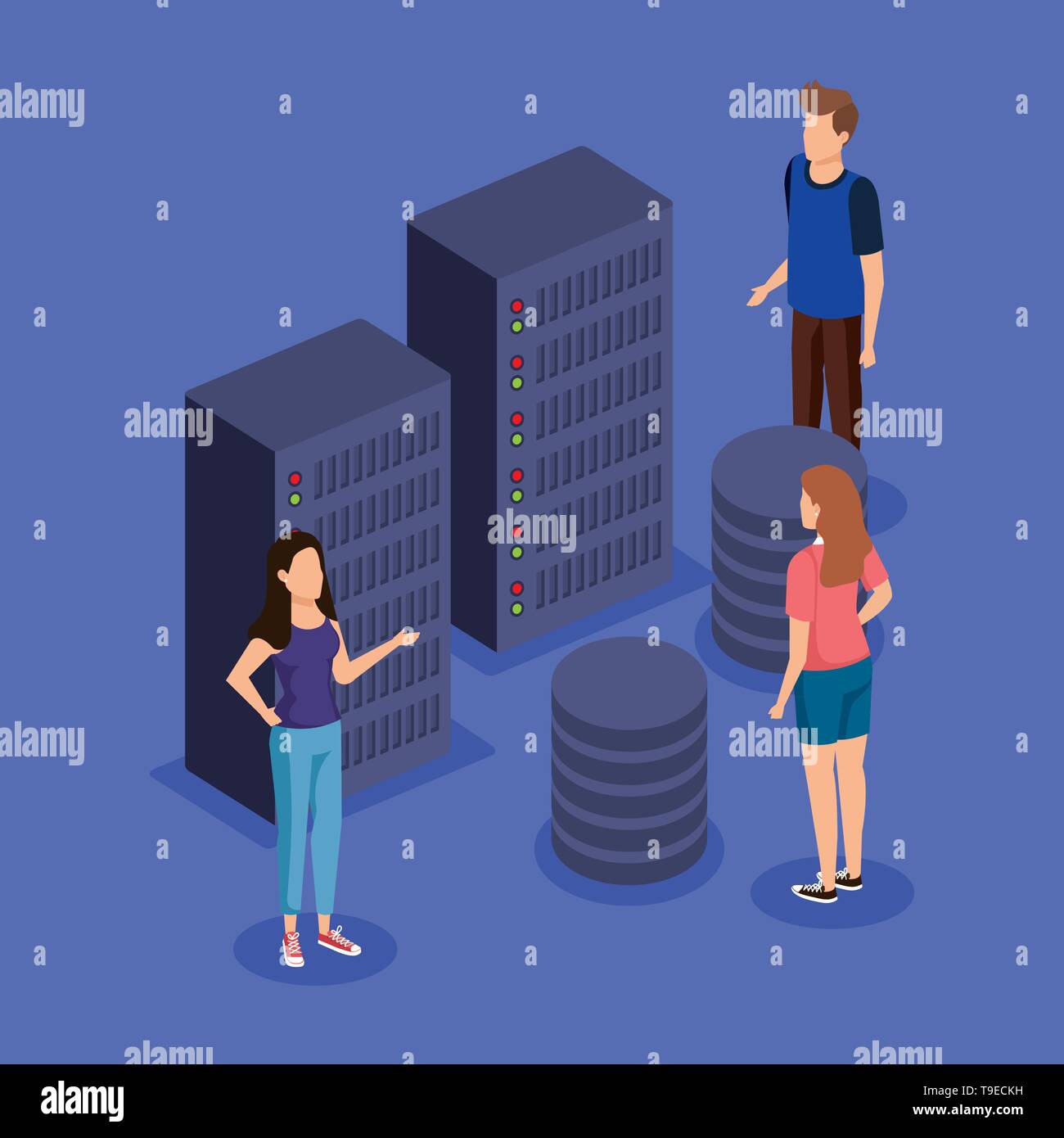 Virtual hard disk Stock Vector Images - Alamy