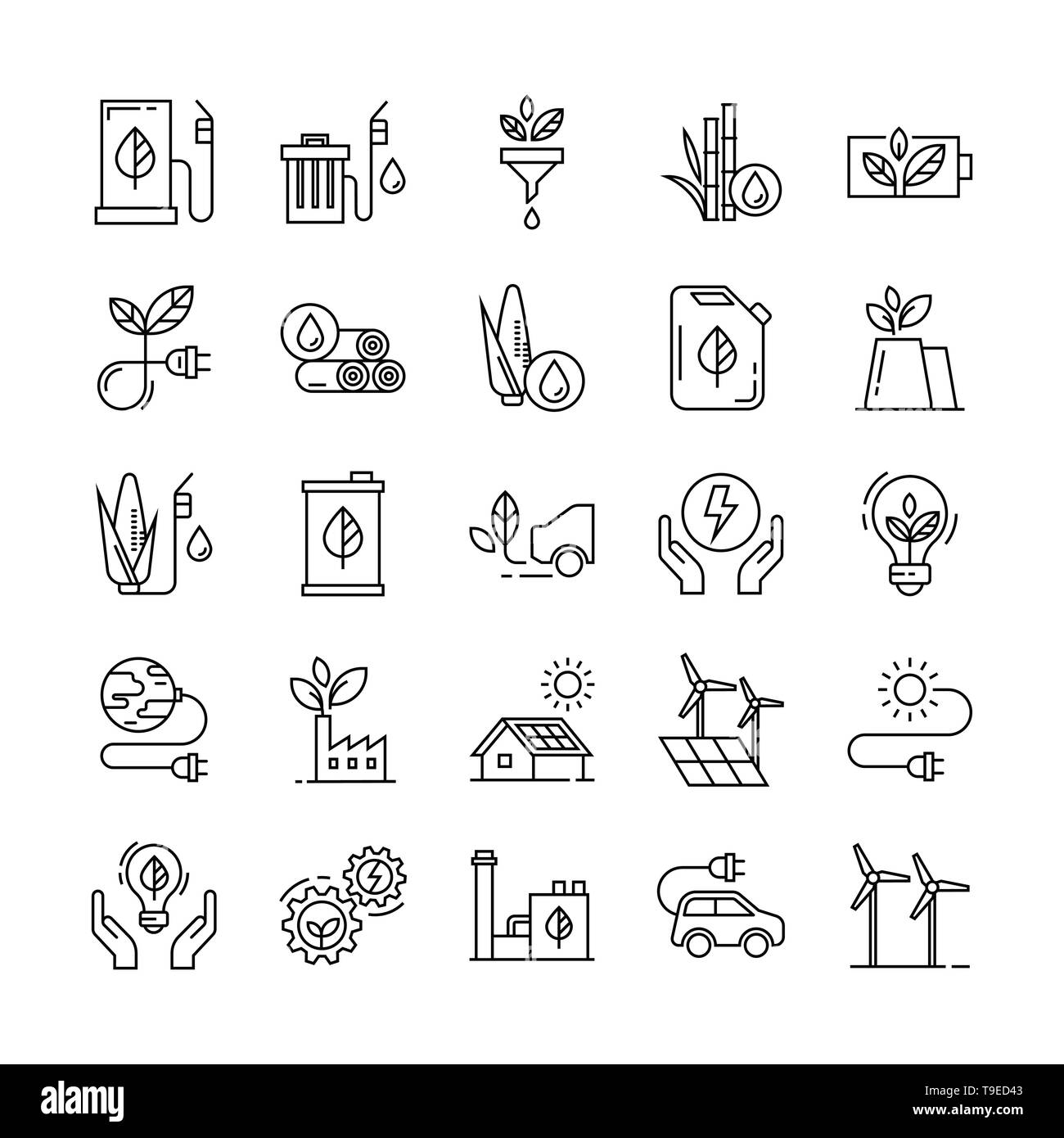 Biofuel sustainable energy fuel Stock Vector Images - Alamy