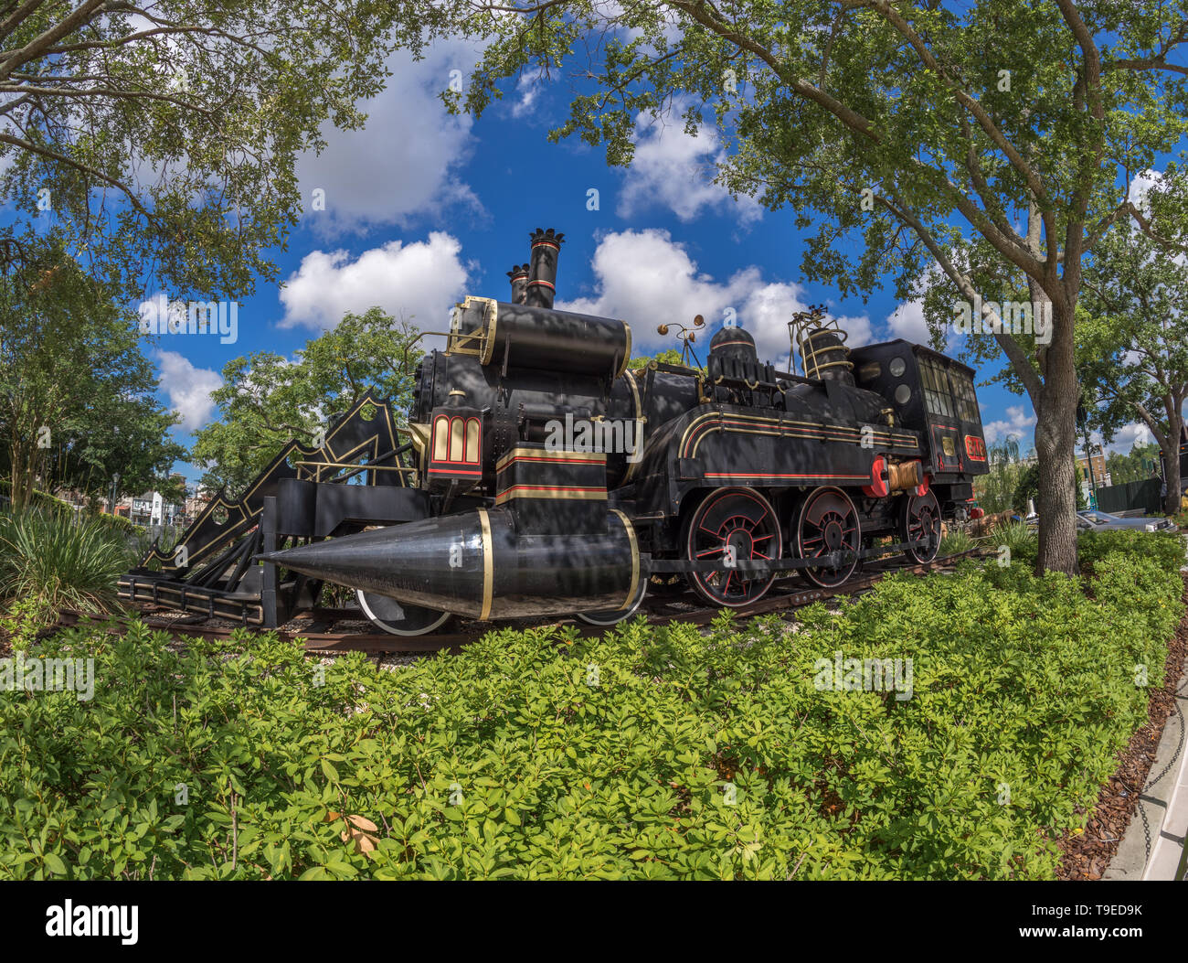 Orlando, Florida, USA - June 2015 : Universal Studios Theme Park, Train ...